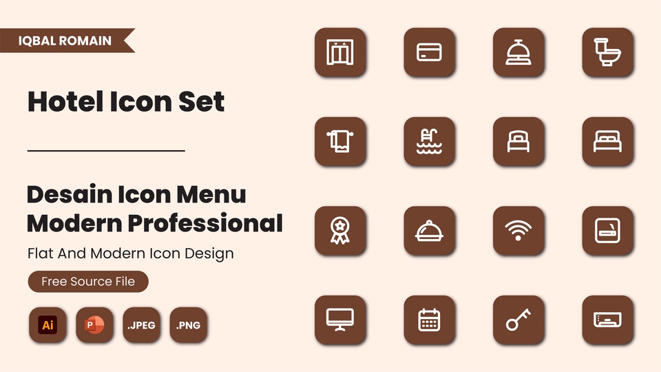 Desain Icon Set Line art Modern - Profesional