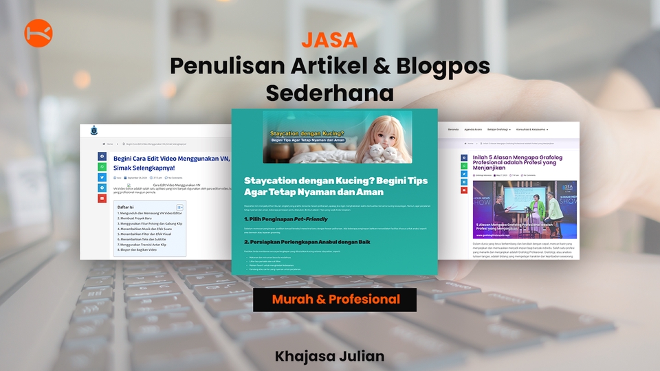 Jasa Penulisan Artikel dan Blogpos SEO Friendly