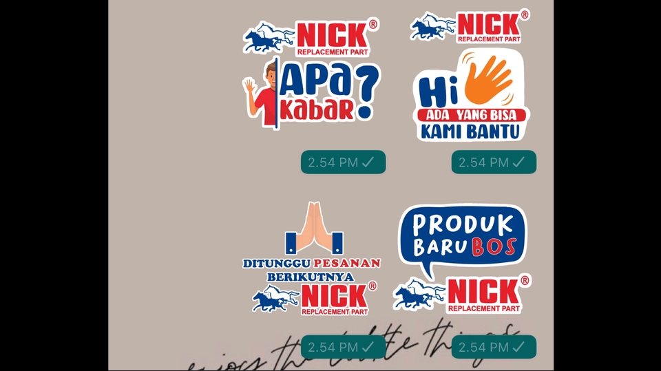Desain Sticker olshop WA