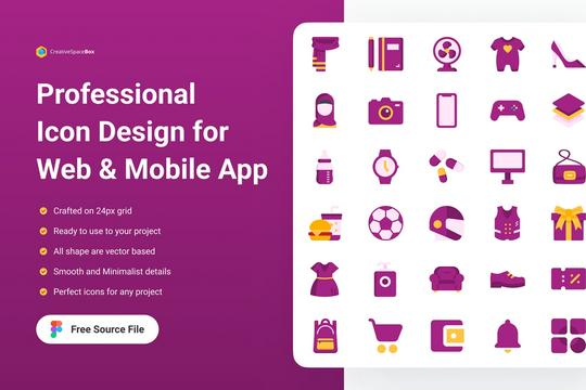 Professional Icon Design for Web & Mobile Application