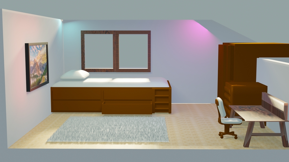 Modeling ruangan, objek