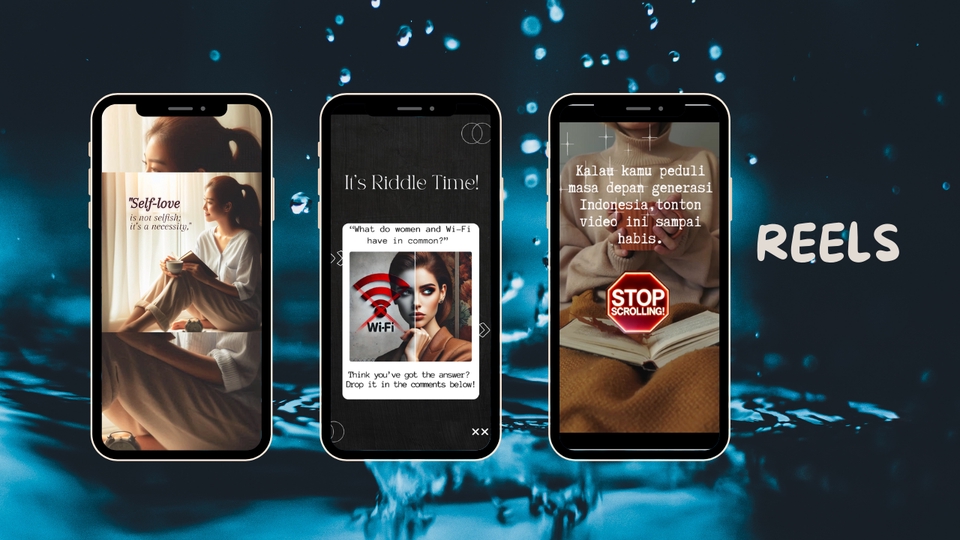 Konten TIKTOK | IG | CAROUSEL | REEL | FEED | STORY | SHORT > berkualitas, kreatif, efektif