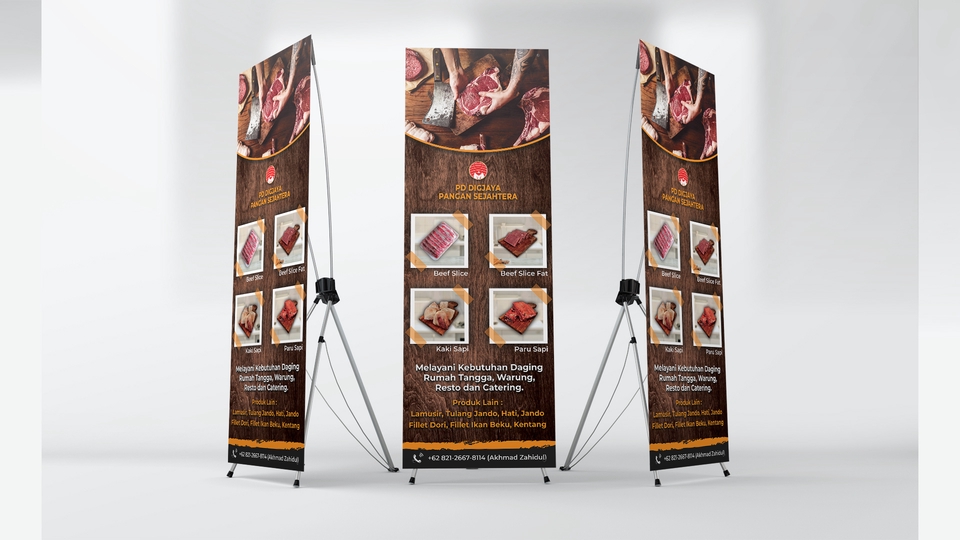 DESAIN BANNER, X BANNER, FLYER, (1 HARI JADI)