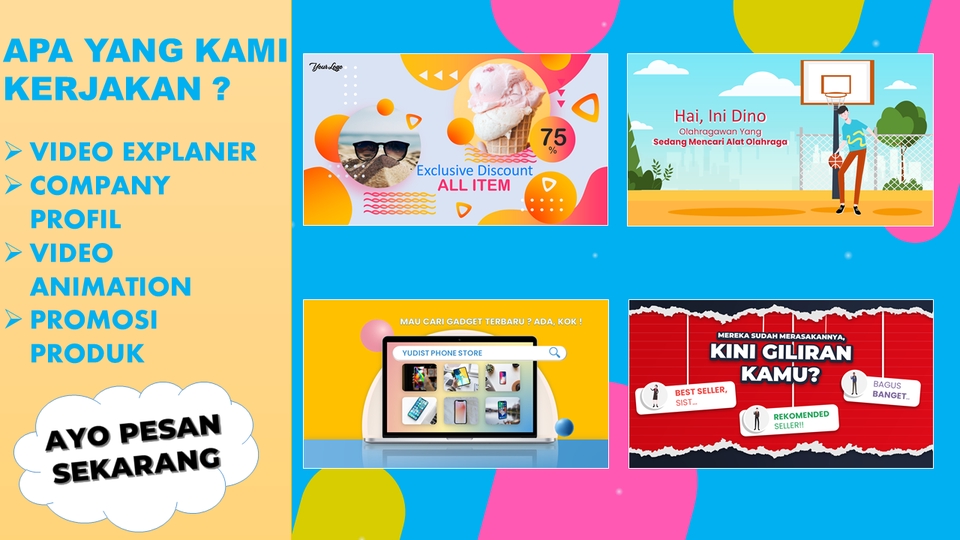 JASA VIDEO ANIMASI / EXPLANER MARKETING UNTUK UMKM