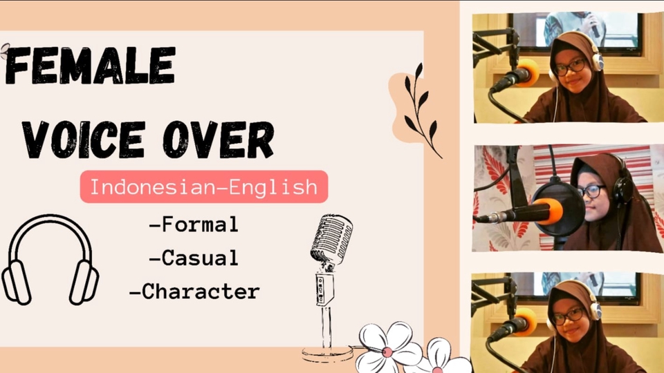 VOICE OVER WANITA MURAH ENG-INDONESIAN (READY 24 JAM)