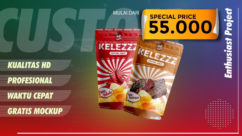 Desain Kemasan Profesional Waktu Singkat