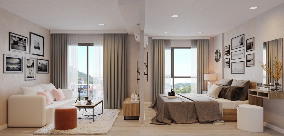 3D Perspective render (Exterior / Interior)