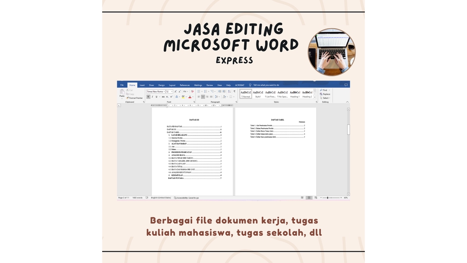 JASA EDITING MICROSOFT WORD EXPRESS