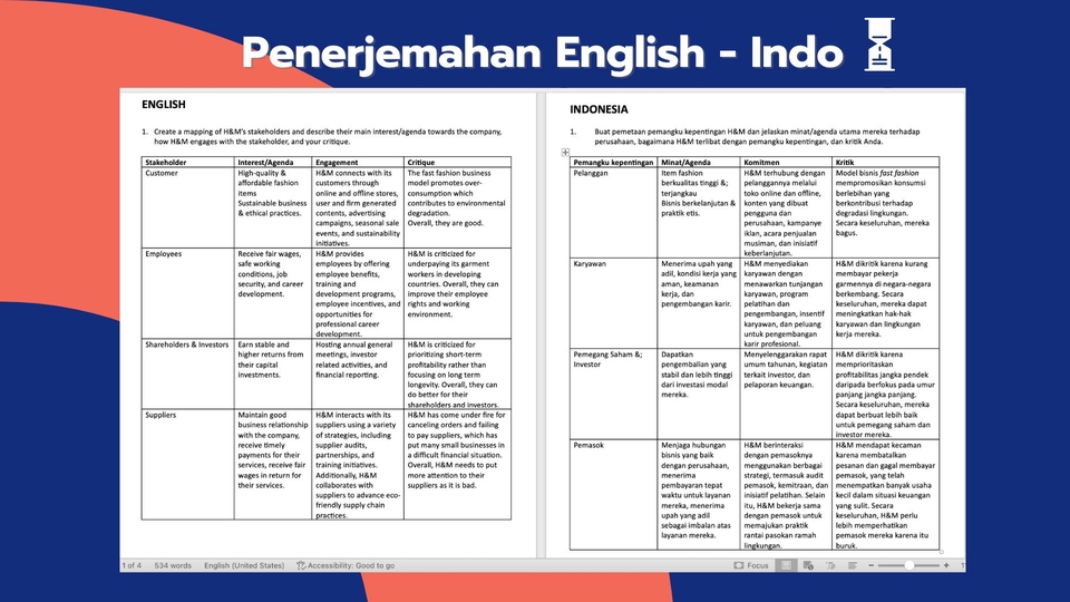 Translate English - Indonesia & Indonesia - English