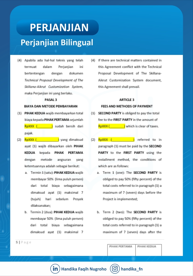 Contract drafting, OSS, Perizinan, Legal Review, Konsul Perdata, Pidana ...