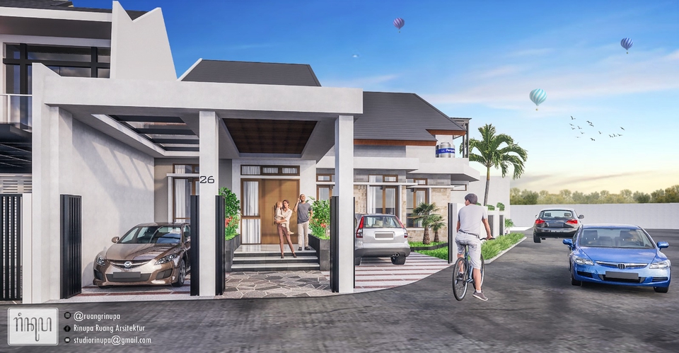 Desain Rumah/Gedung, Gambar Kerja (DED), dan RAB