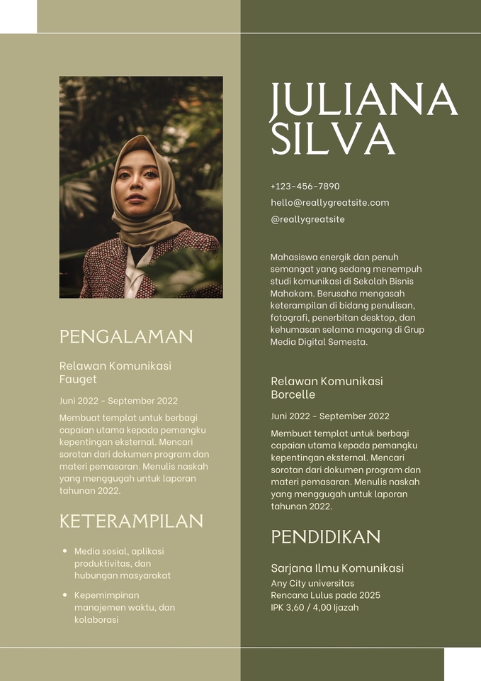 CV kekinian dan Menarik Murah tidak murahan