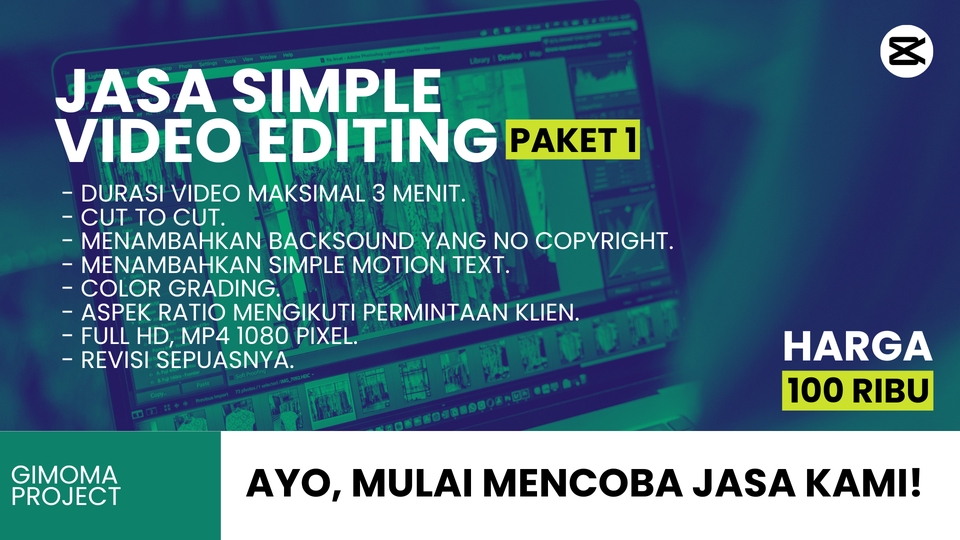 Jasa Simple Video Editing MURAH & TERJANGKAU!