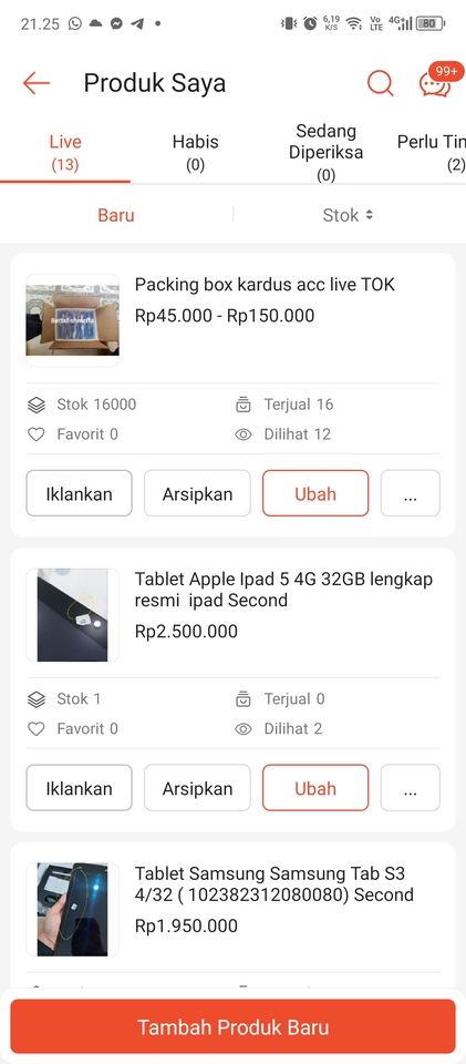 Admin marketplace WFH