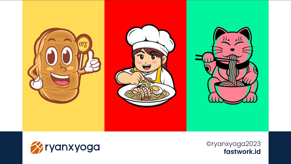 Desain Logo Karakter Ilustrasi - Bebas Revisi Sampai Jadi