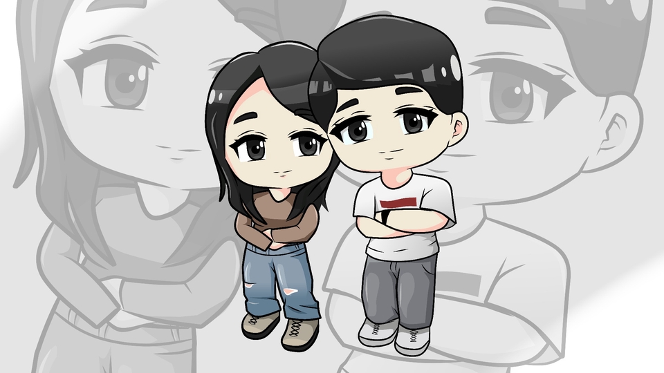 Karakter lucu Chibi Art