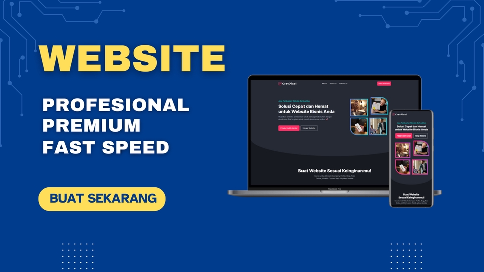Website Company Profile, Toko Online, Landing Page, Blog, dan Aplikasi