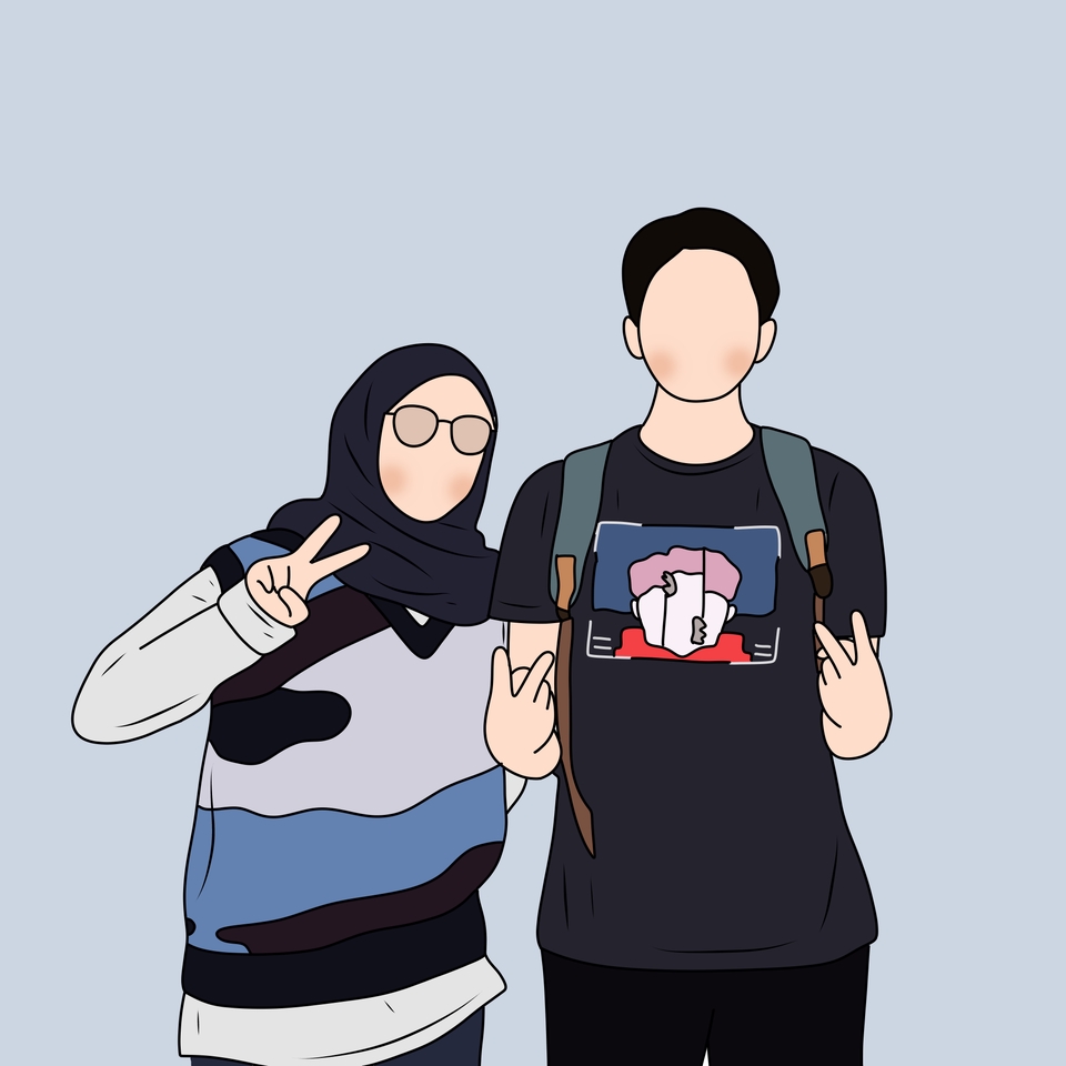 Edit Foto Menjadi Ilustrasi Faceless