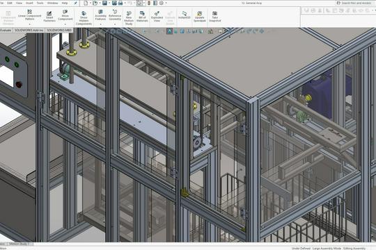 Drawing Design SolidWorks AutoCAD Conveyor, Mesin Industri, Automation ...