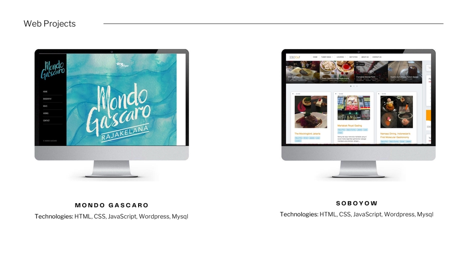 Full-stack Web Development (Frontend + Backend)