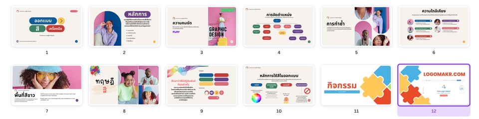 Presentaton งานนำเสนอสำหรับการนำไปสอนหนังสือ