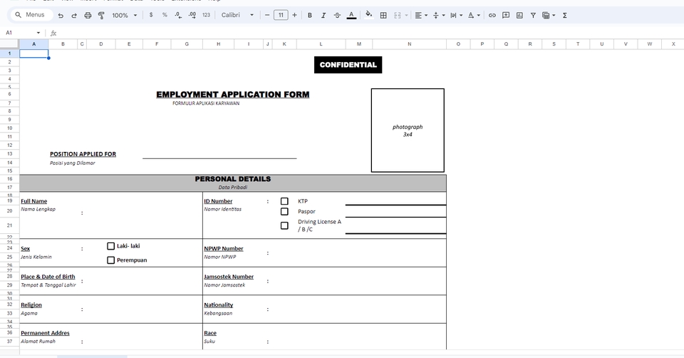 Entry Data Excel, Spreadsheet dan Pembuatan Rumus/Formula,