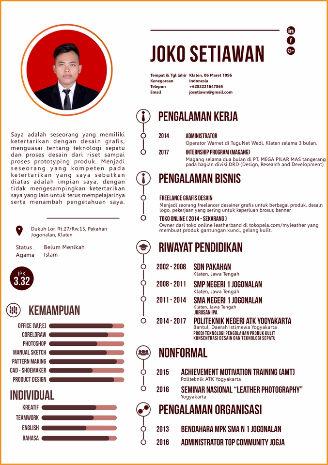 Buat CV simpel dan mudah untuk dipahami HRD