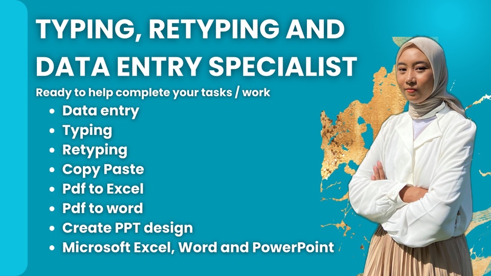 Jasa Ketik, Data Entry Microsoft Office (Typing, Retyping and Data Entry Specialist)