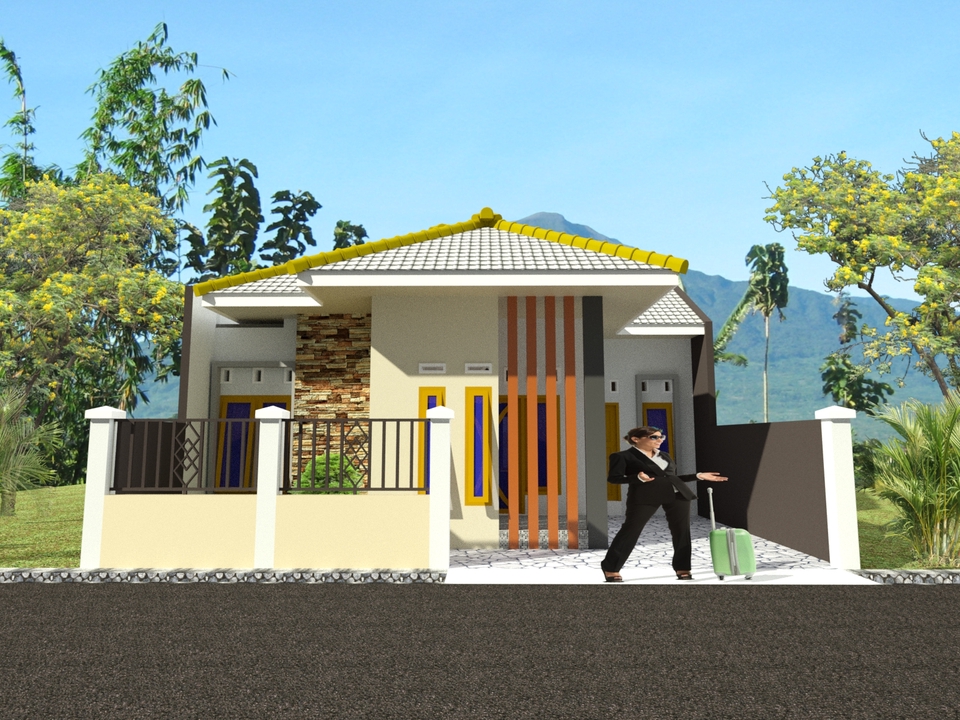 Jasa gambar bangunan 3D