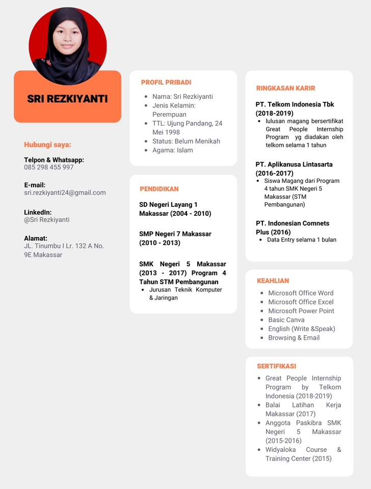 Desain PPT & CV Kamu Disini