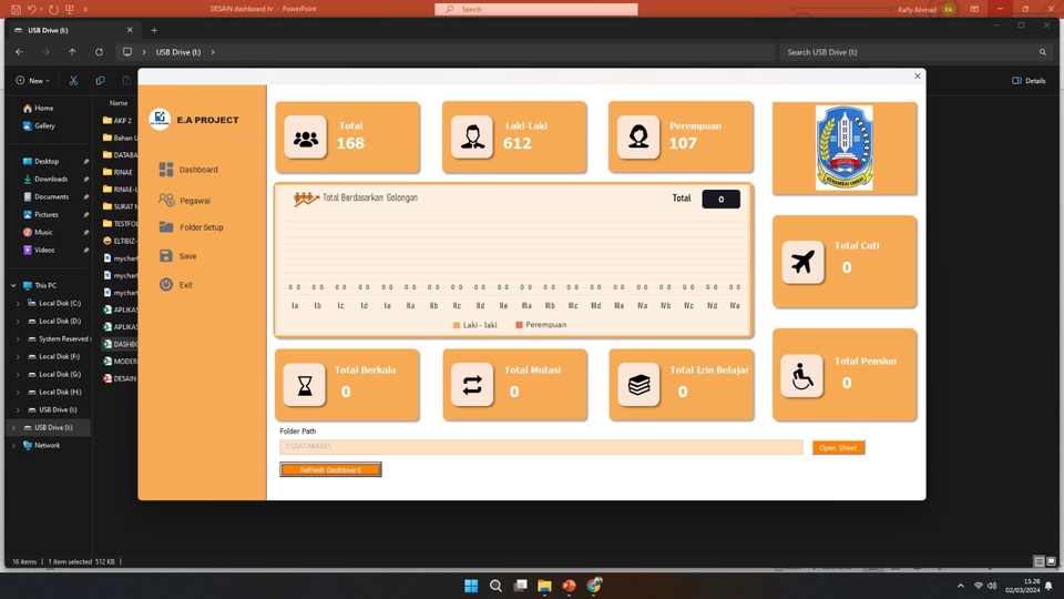 Pembuatan Aplikasi berbasis VBA Excel.