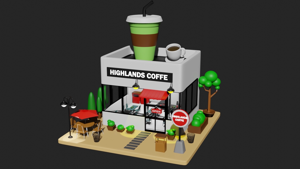 3D environment & character untuk proyek animasi