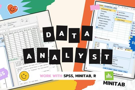 รับวิเคราะห์ข้อมูลด้วย SPSS, Minitab, R