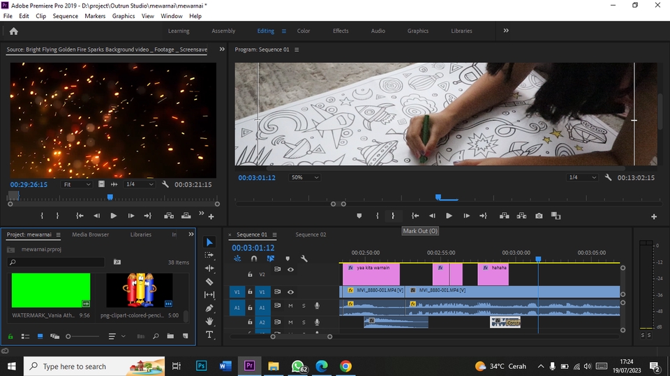 Editing Video (Konten,Vlog, Reels Instagram, TikTok)