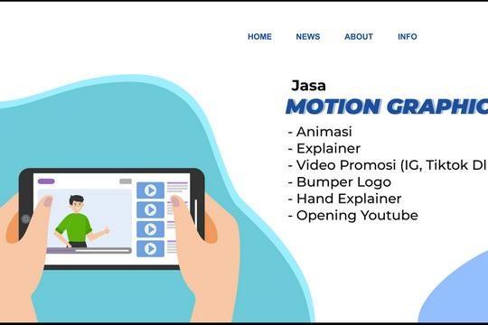 Jasa Motion Graphic ( Video promosi, Iklan, Social media dll)