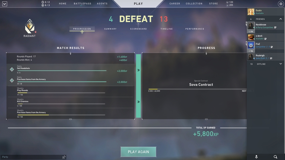 Joki Valorant (Boost Account) Unranked - Platinum