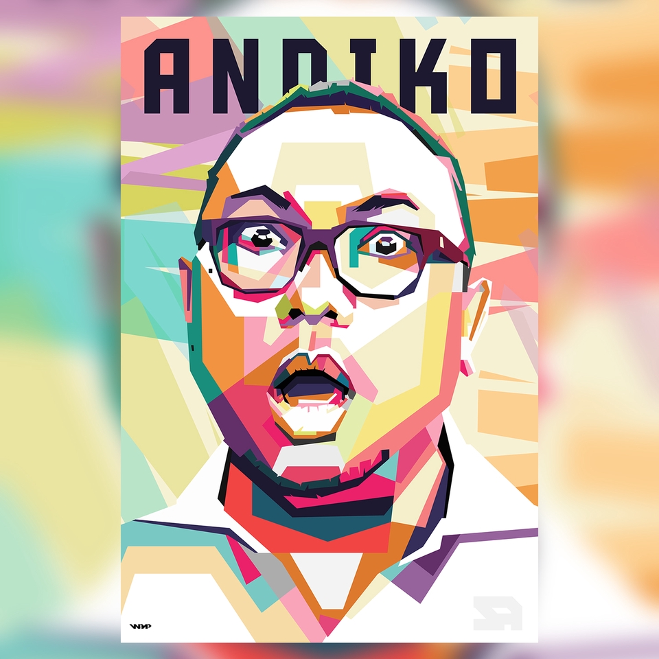 DESAIN GAMBAR WPAP/POP ART POTRAIT