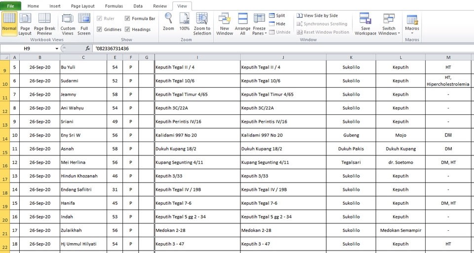 Entry Data : data entry via ms excel / spreadsheet / entry data dalam aplikasi
