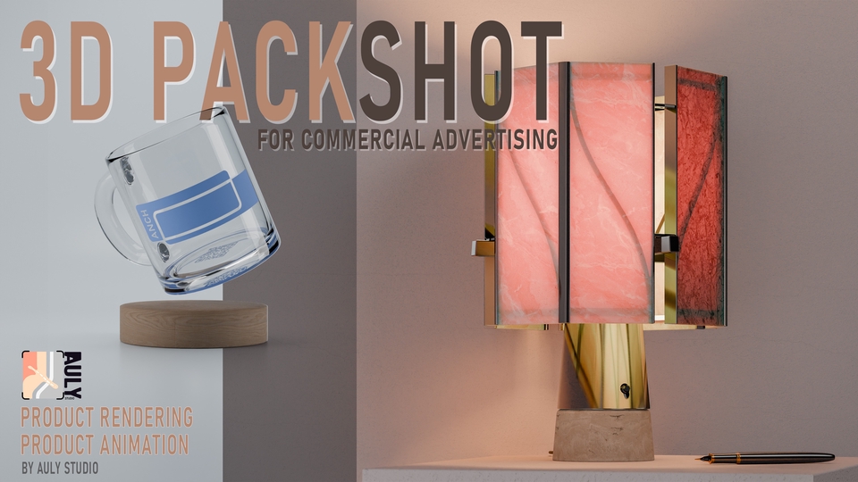 Product Rendering, 3D Packshots & Basic 3D Animation (ภาพสินค้าเสมือนจริงเพื่อการค้า)