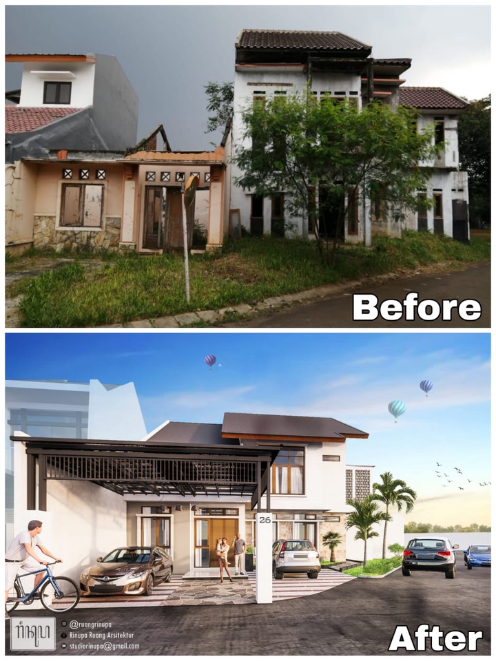 Desain Rumah/Gedung, Gambar Kerja (DED), dan RAB