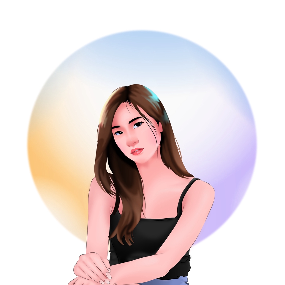 Custom Portrait Ilustrasi Semi Realis untuk Kado Ulang Tahun ...