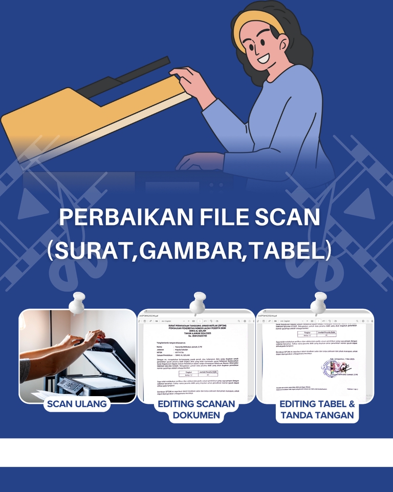 EDITING DAN PERBAIKAN FILE SCAN (SURAT,GAMBAR,TABEL)