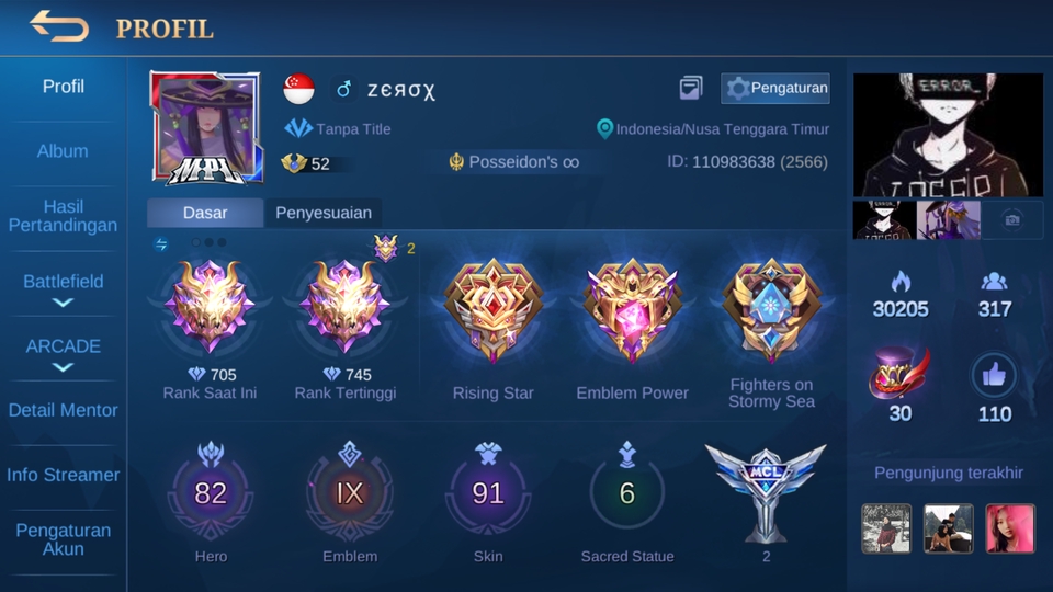 Joki Rank Akun Mobile Legends bang bang 🔥