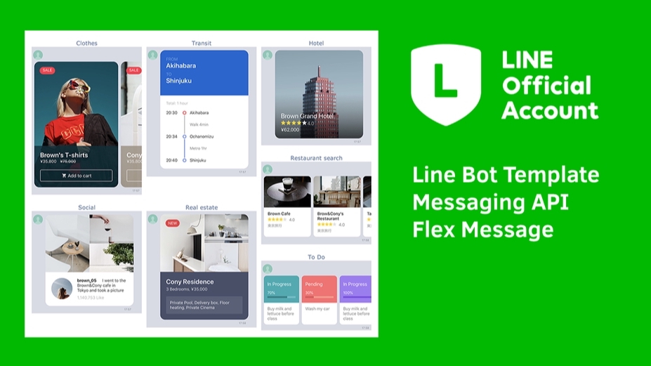รับทำ Line Flex Message และ Linebot ใช้ Webhook เชื่อมต่อ LineOA