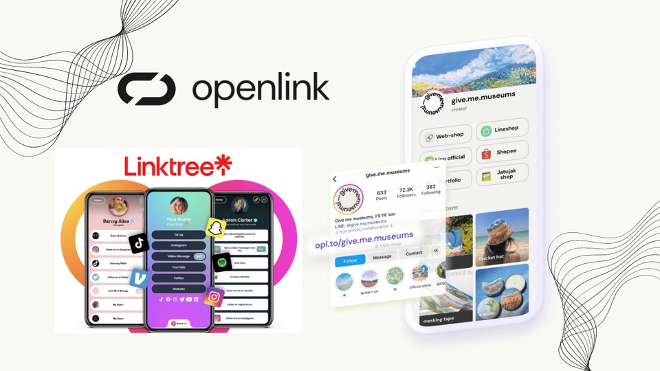รับสร้าง Linktree - Openlink รวมลิ้งทุก Platform Socialmrdia ไว้ในหน้าเดียว