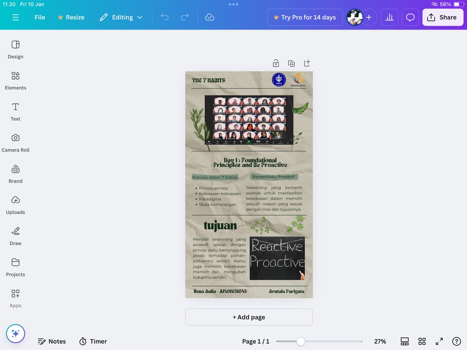 Design Poster Tugas SMP/SMA/Kuliah