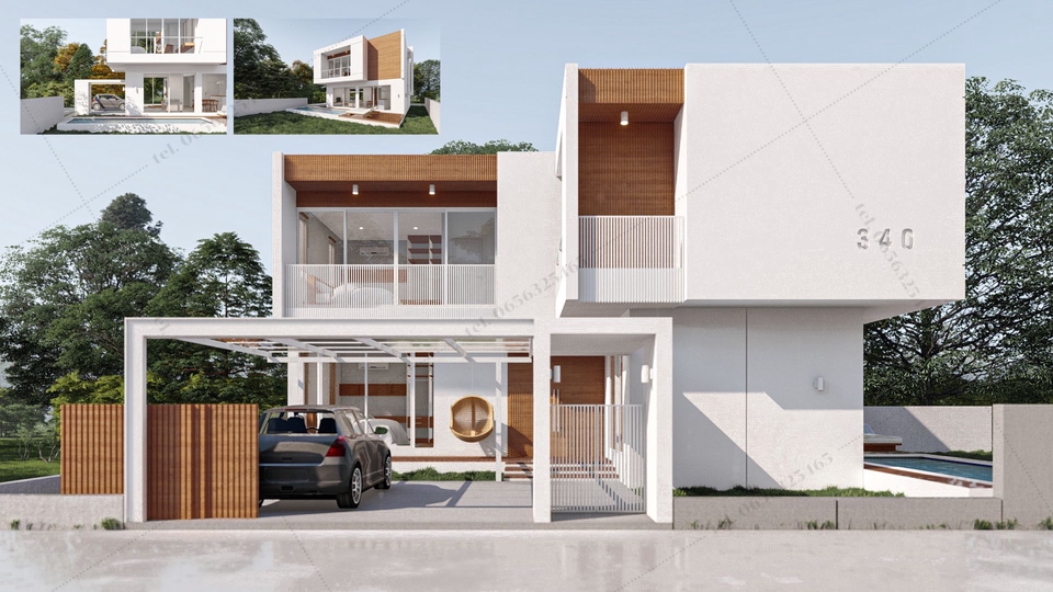 รับทำภาพ 3D PERSPECTIVE & ANIMATION ARCHITECTURE บ้านพักอาศัย จนถึงงานสถาปัตยกรรมขนาดกลาง