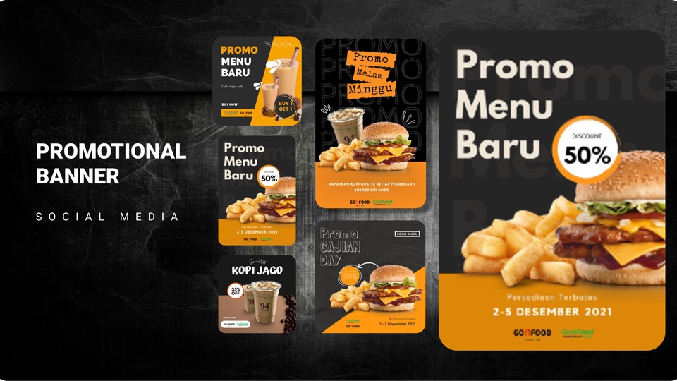 F&B Banner untuk keperluan promosi