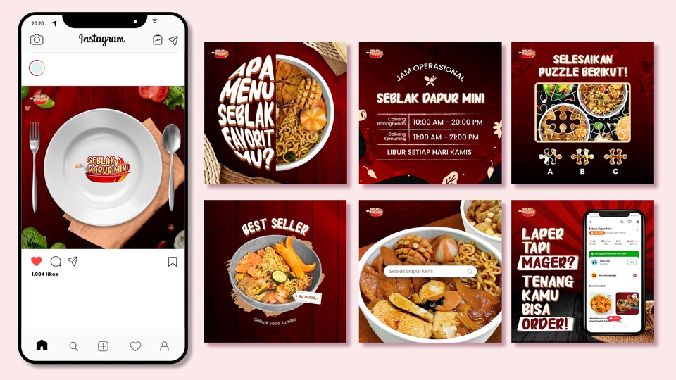 Custom Desain Feed, Postingan, IG Story, Carousel untuk Instagram ...