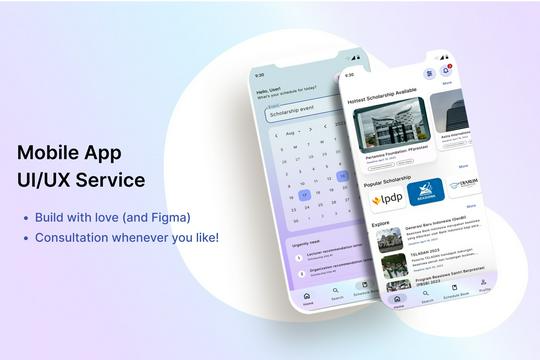 Realisasikan ide aplikasi mu dengan desain UI mobile app kami!
